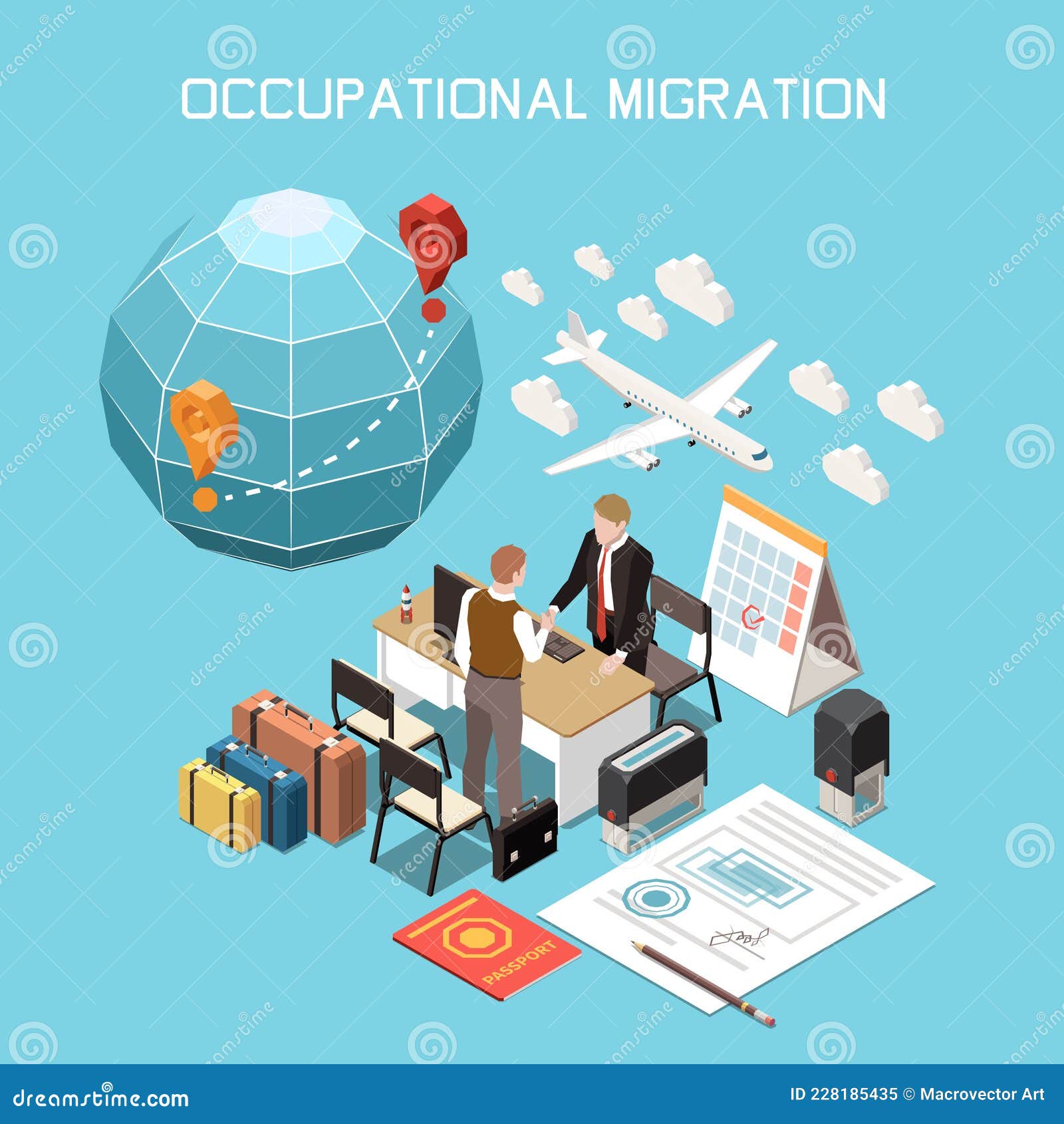 Population Mobility, Human Migration Metaphors. Emigration, Immigration ...