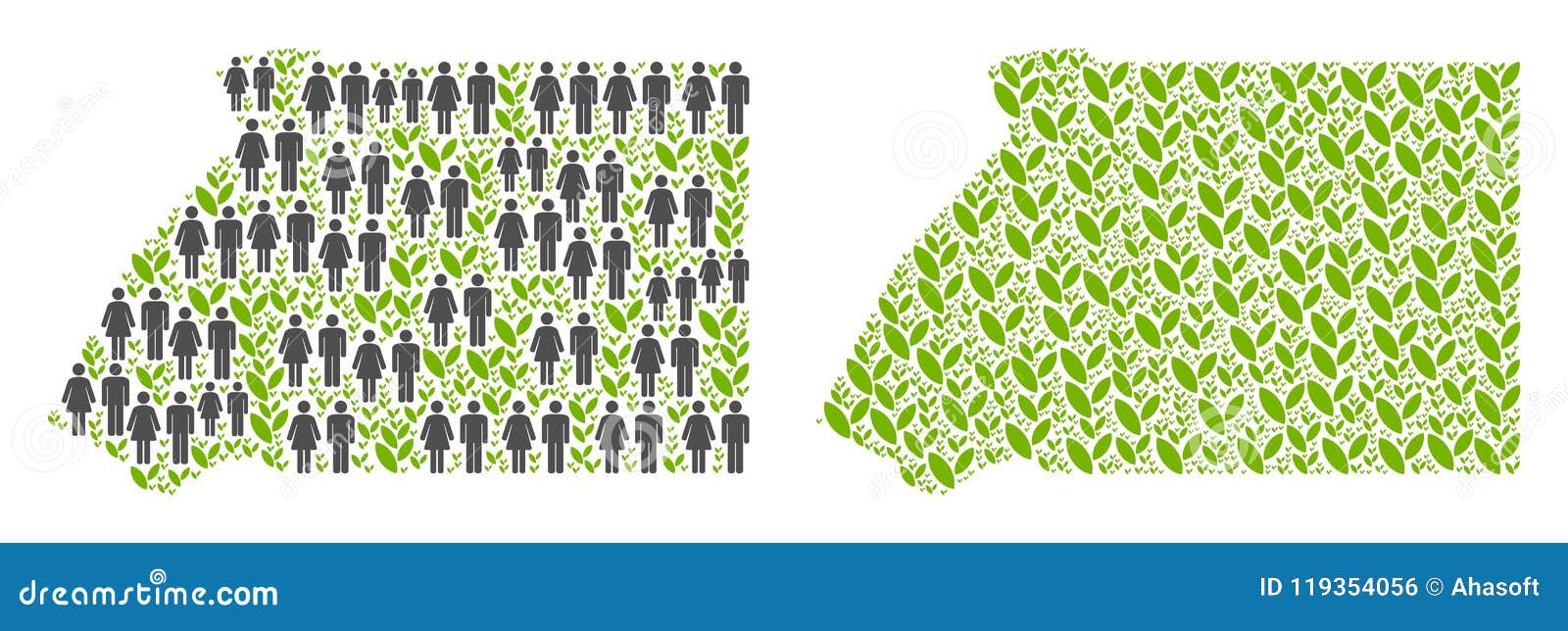 Population and Plantation Equatorial Guinea Map Stock Vector ...