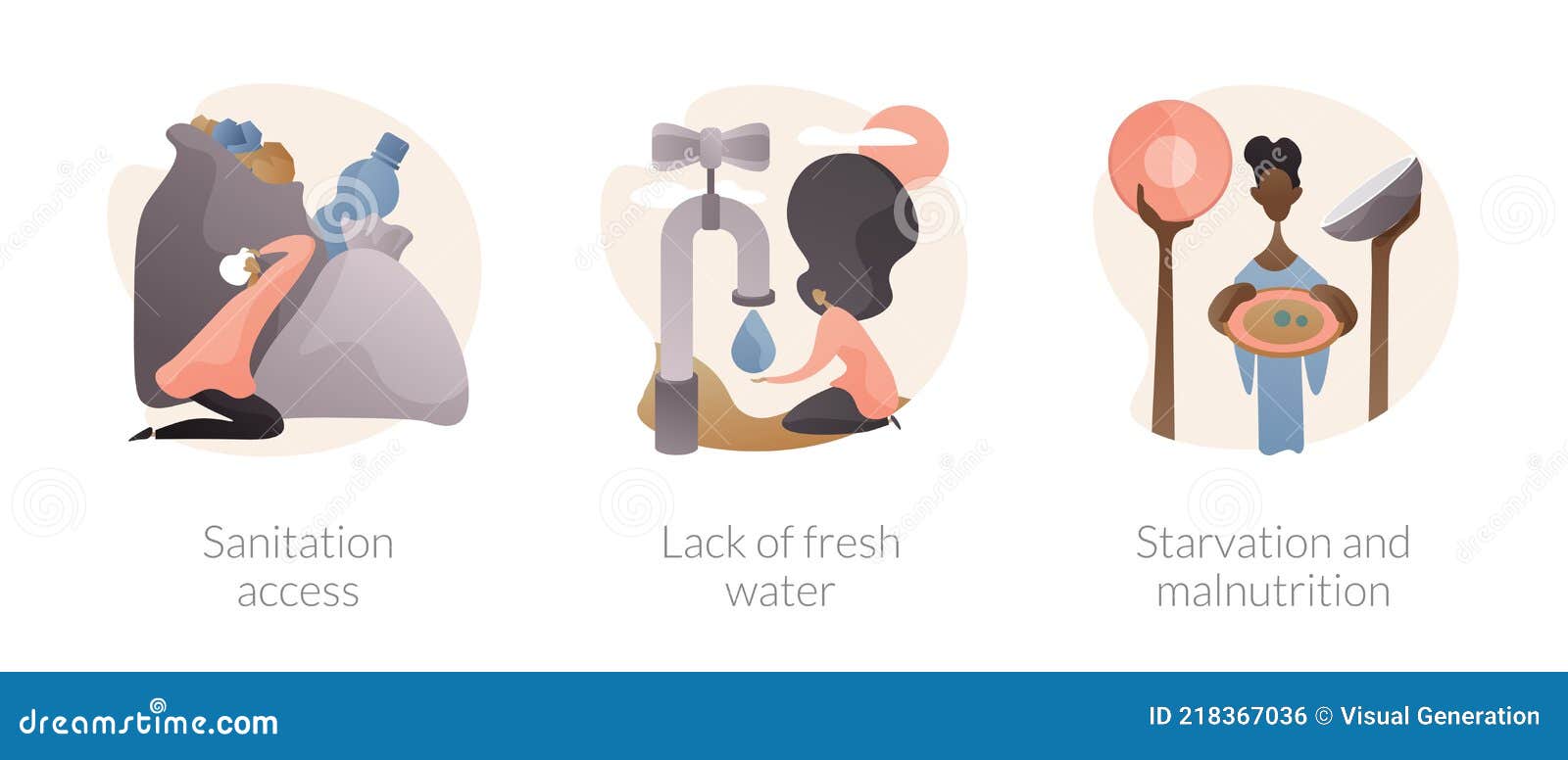 Population Problems Abstract Concept Vector Illustrations. Stock Vector ...