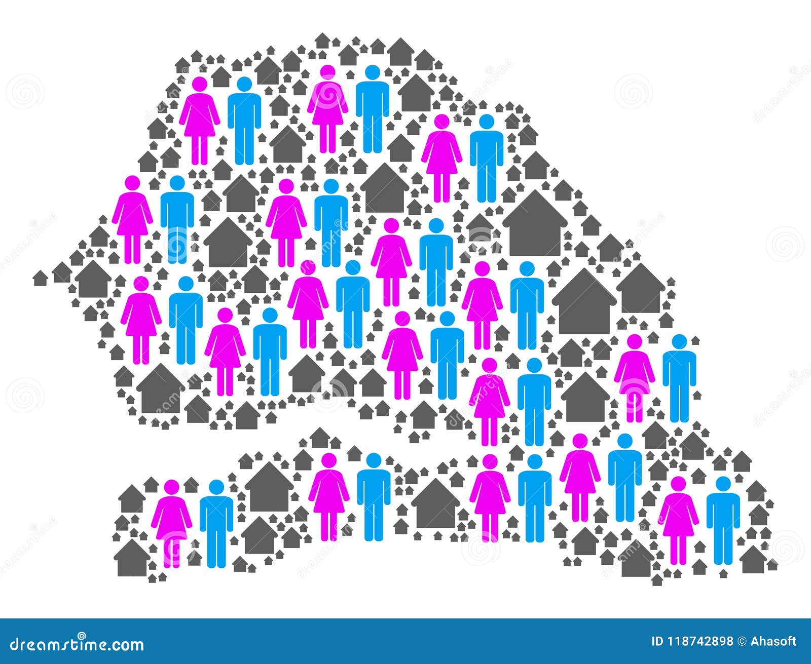 Demographics Senegal Map stock vector. Illustration of home - 118742898