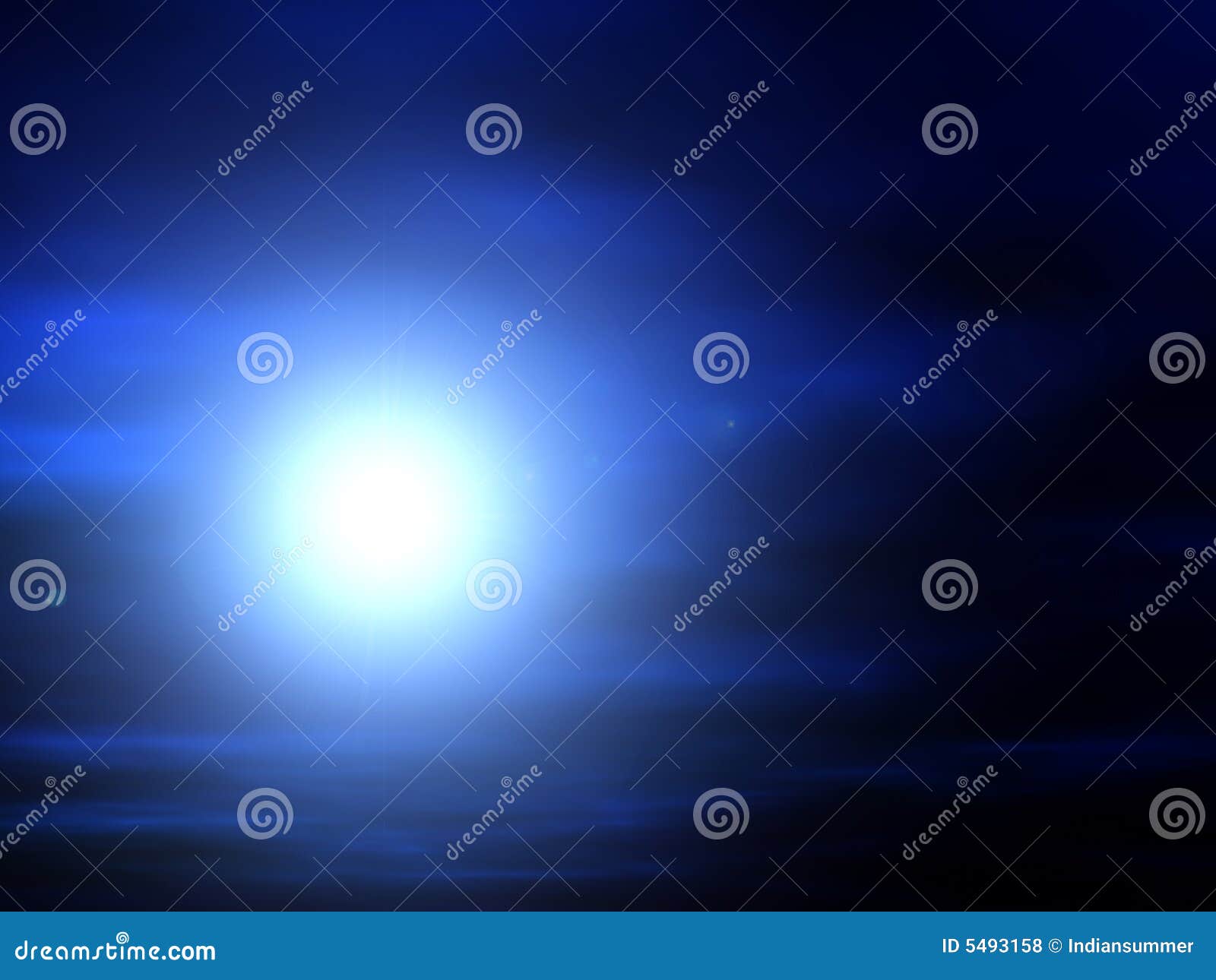 Por do sol azul ilustração stock. Ilustração de escuro - 5493158