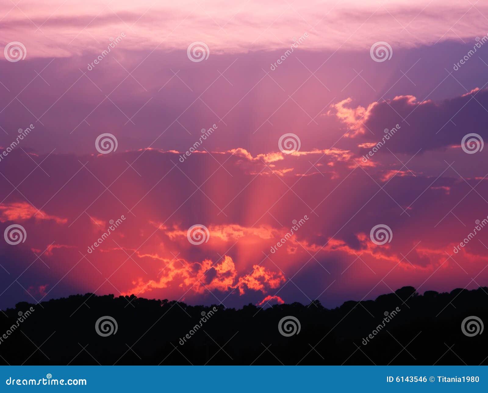 Por do sol cor-de-rosa foto de stock. Imagem de sobre - 6143546