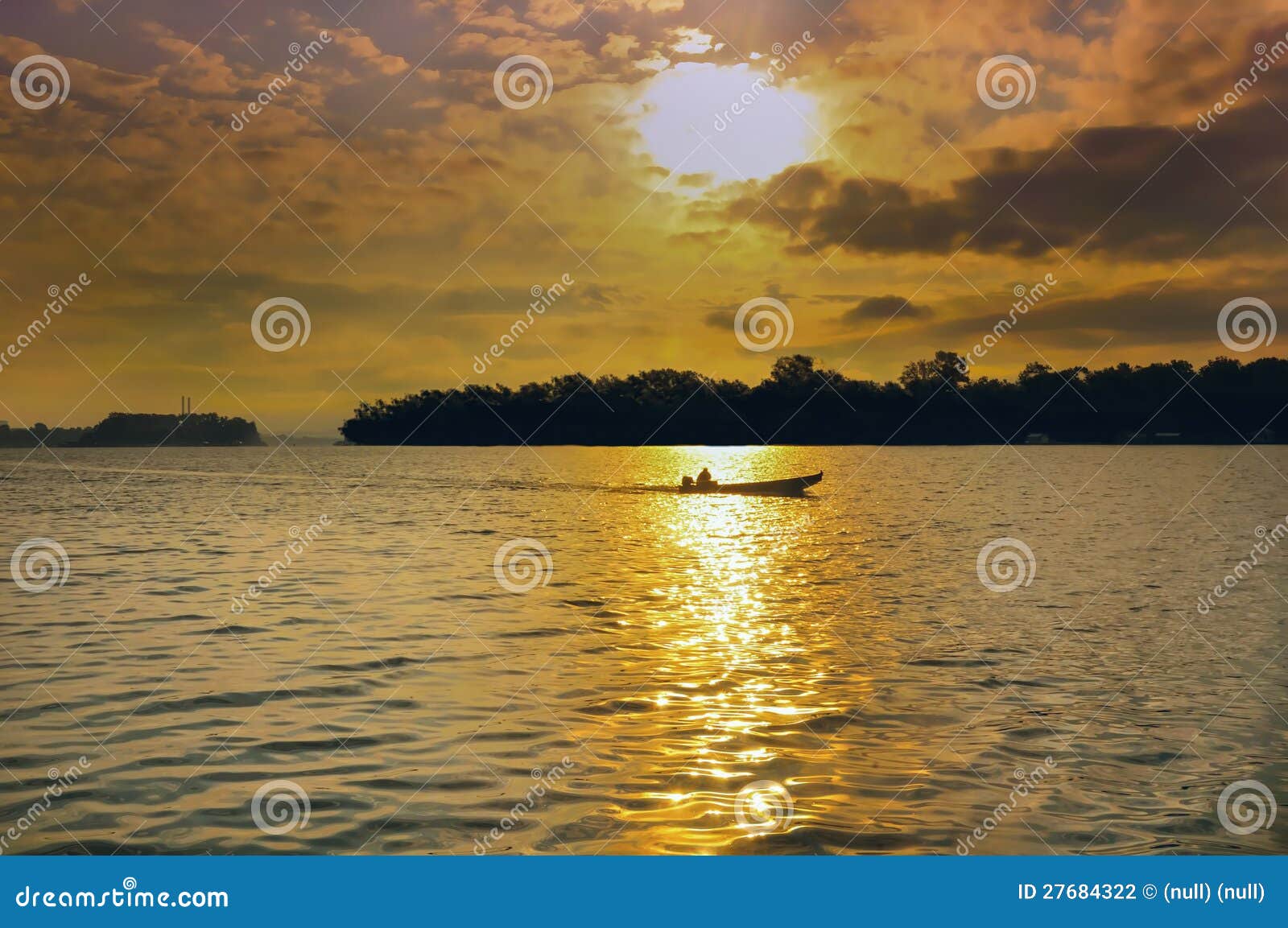 Por do sol no rio Sava foto de stock. Imagem de céu, sunset - 27684322