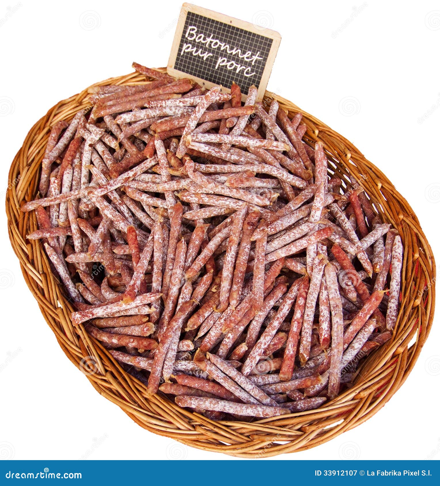 Porc Saucisson Batonnet image stock. Image du salami - 33912107
