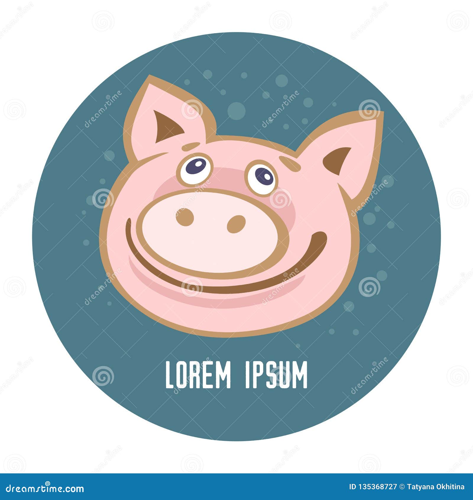 Porc template-12 illustration de vecteur. Illustration du étiquette ...