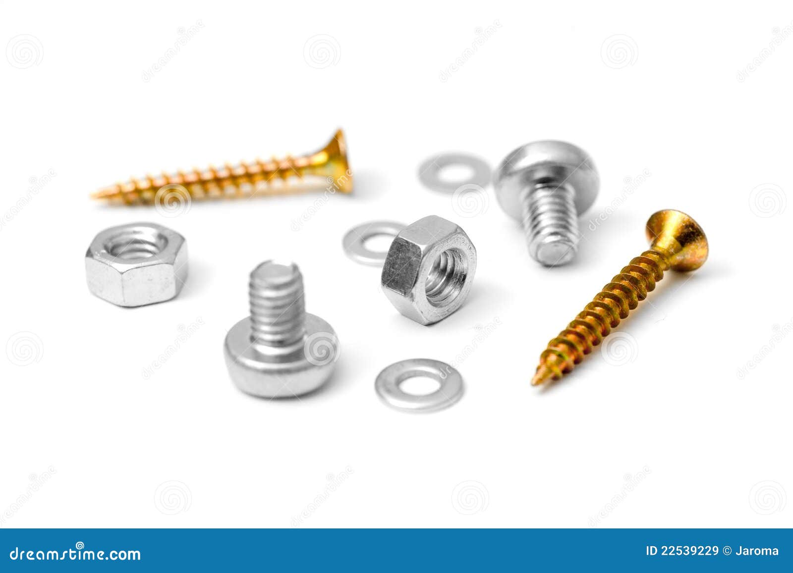 Porcas, Parafusos E Arruelas Assorted Do Parafuso Imagem de Stock ...