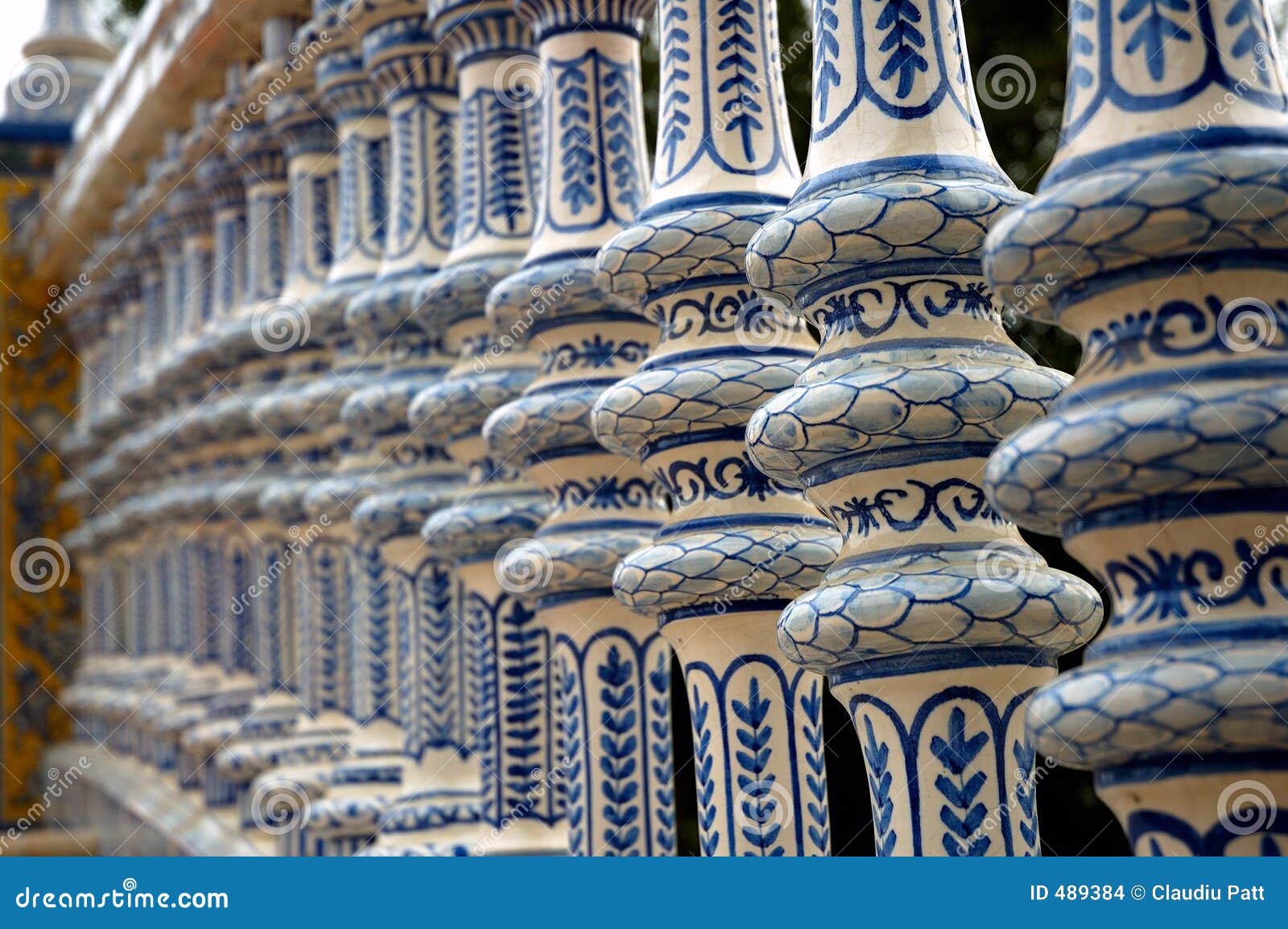 Porcelain baluster stock photo. Image of sevilla, color - 489384