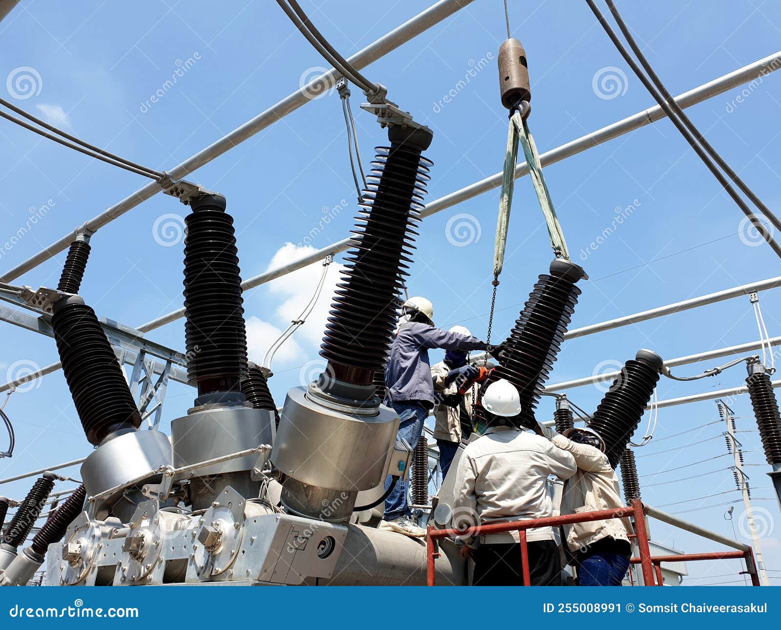 Porcelain Bushing Replacement Work for 115 KV Hybrid Switchgear Stock ...