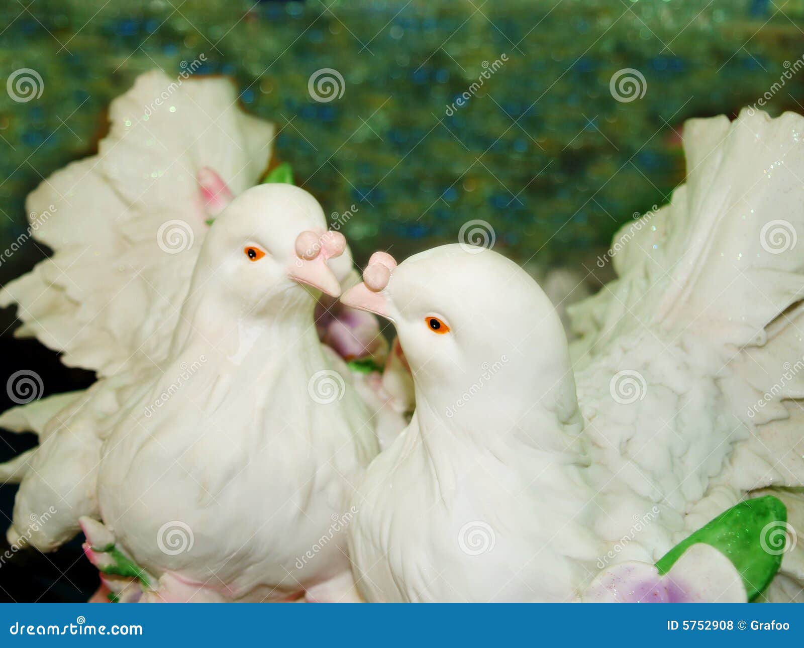 Porcelain Dove Couple stock photo. Image of bird, romantic - 5752908