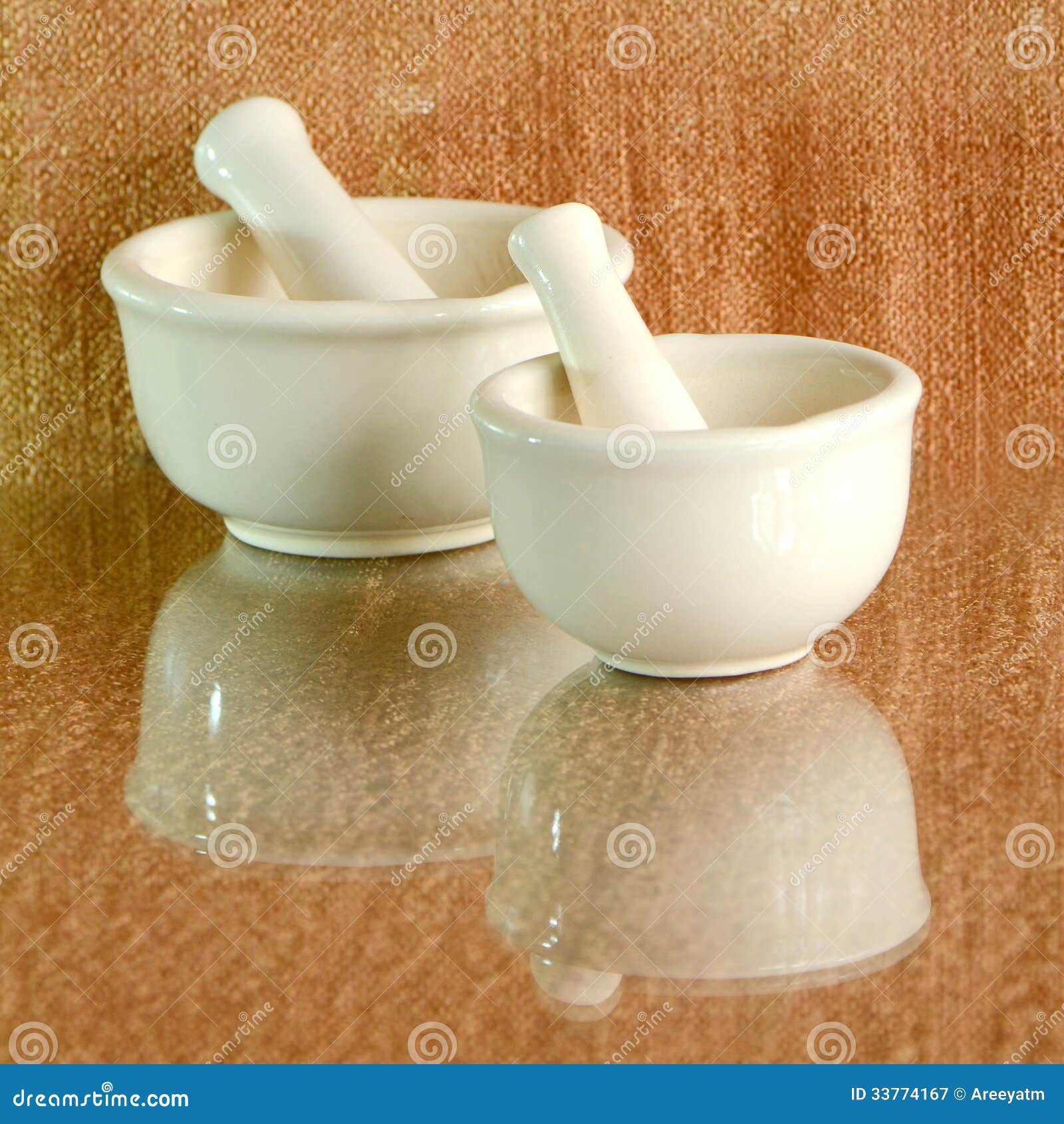 Porcelain Herbal Medicine Grinder. Stock Image - Image of food ...