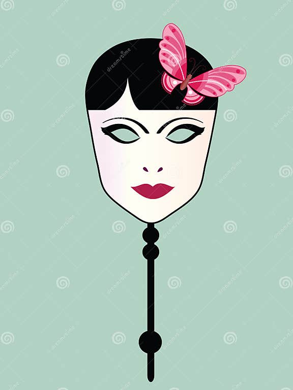 Porcelain mask stock vector. Illustration of classy, eyes - 13575313