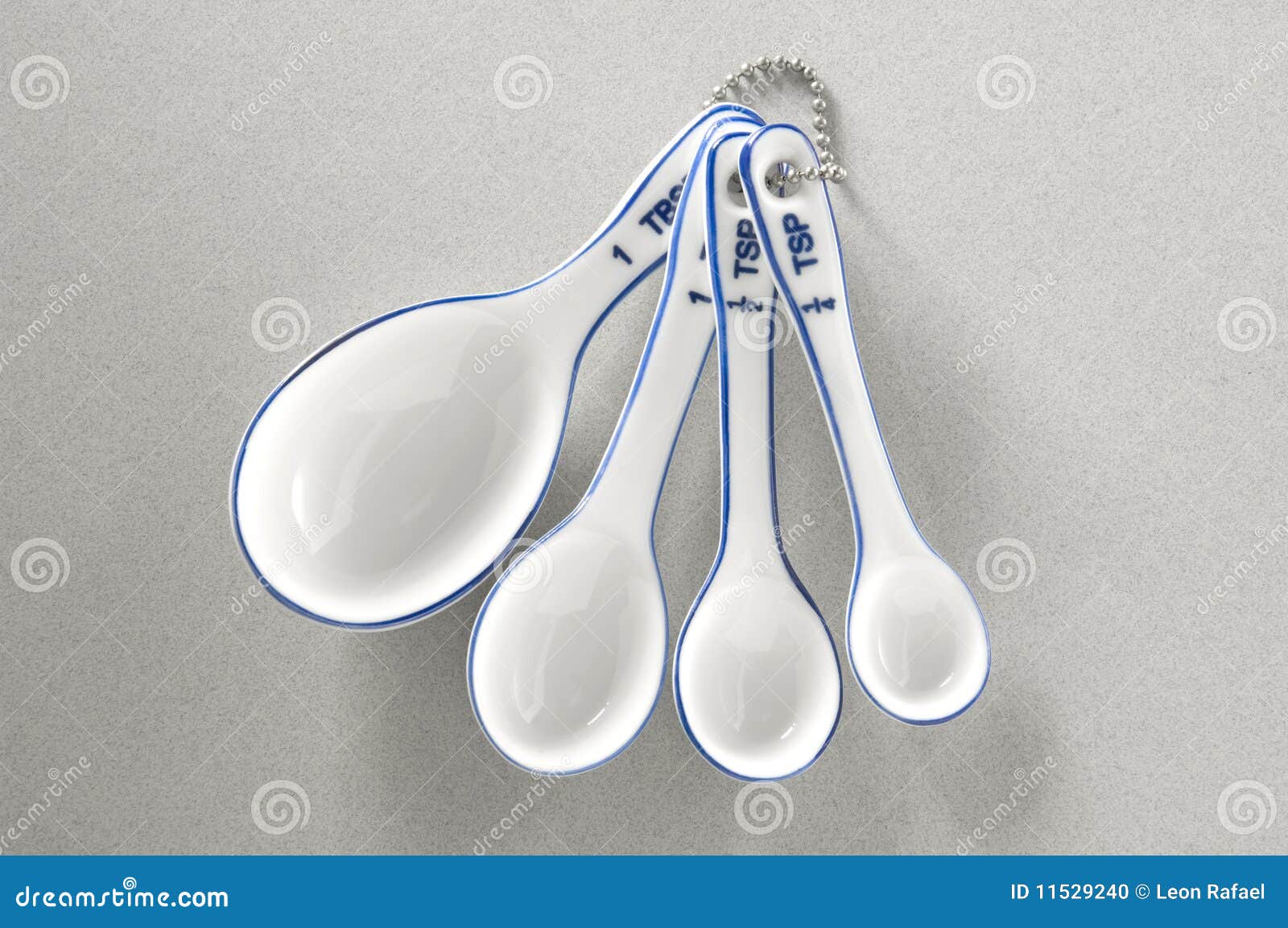 Porcelain Measuring Spoons stock photo. Image of cookware - 11529240