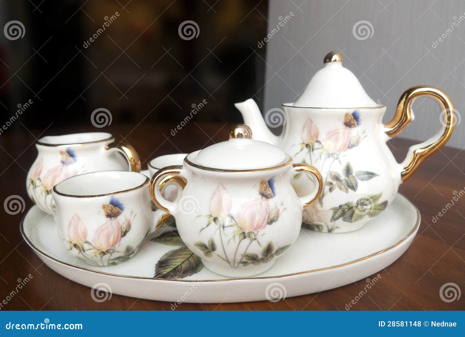 Porcelain set stock photo. Image of wealthy, saucer, dinnerware - 28581148