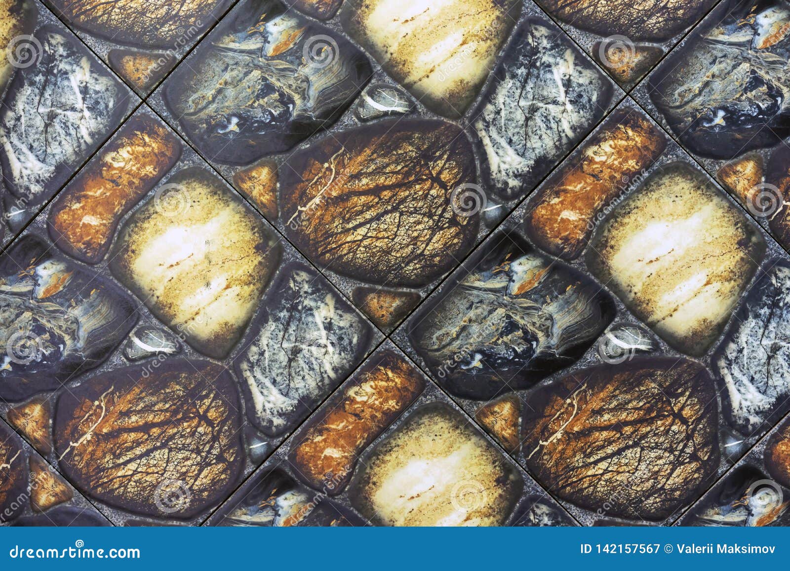 Porcelain Stoneware Tiles of Stones Different Shapes and Sizes Stock ...