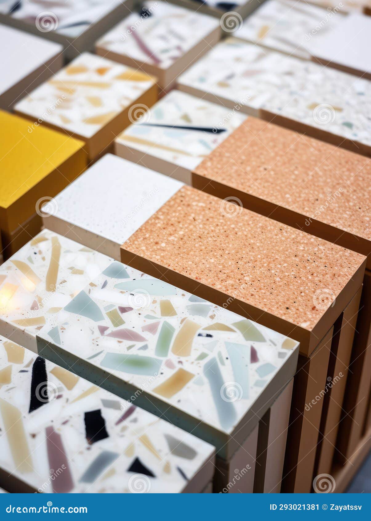 Porcelain Stoneware Tiles in a Store Stock Illustration - Illustration ...