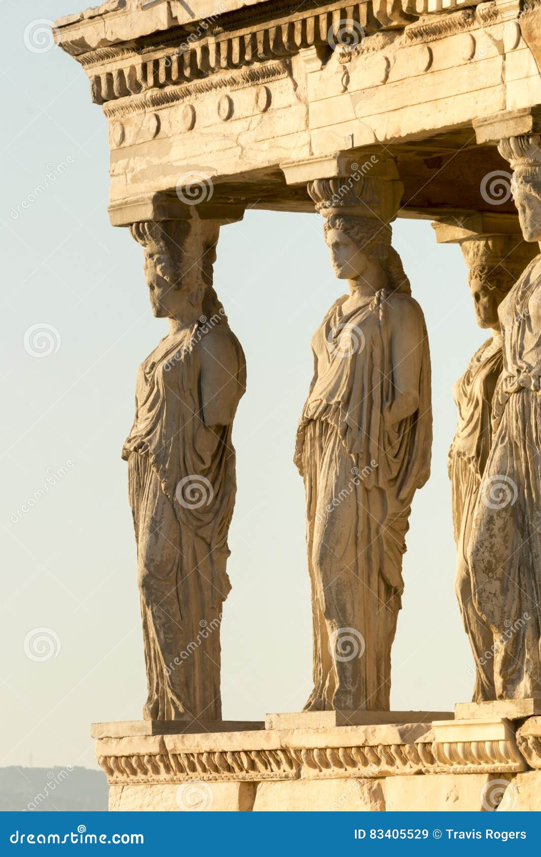 Porch of Caryatides stock image. Image of acropolis, caryatides - 83405529