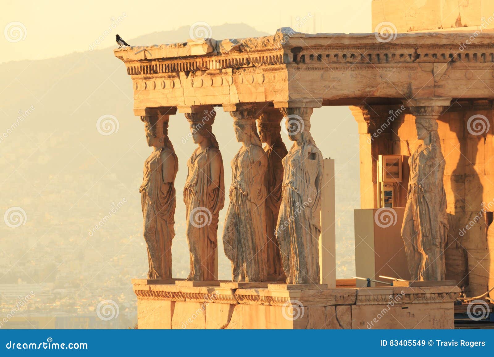 Porch of Caryatides stock image. Image of europe, historic - 83405549