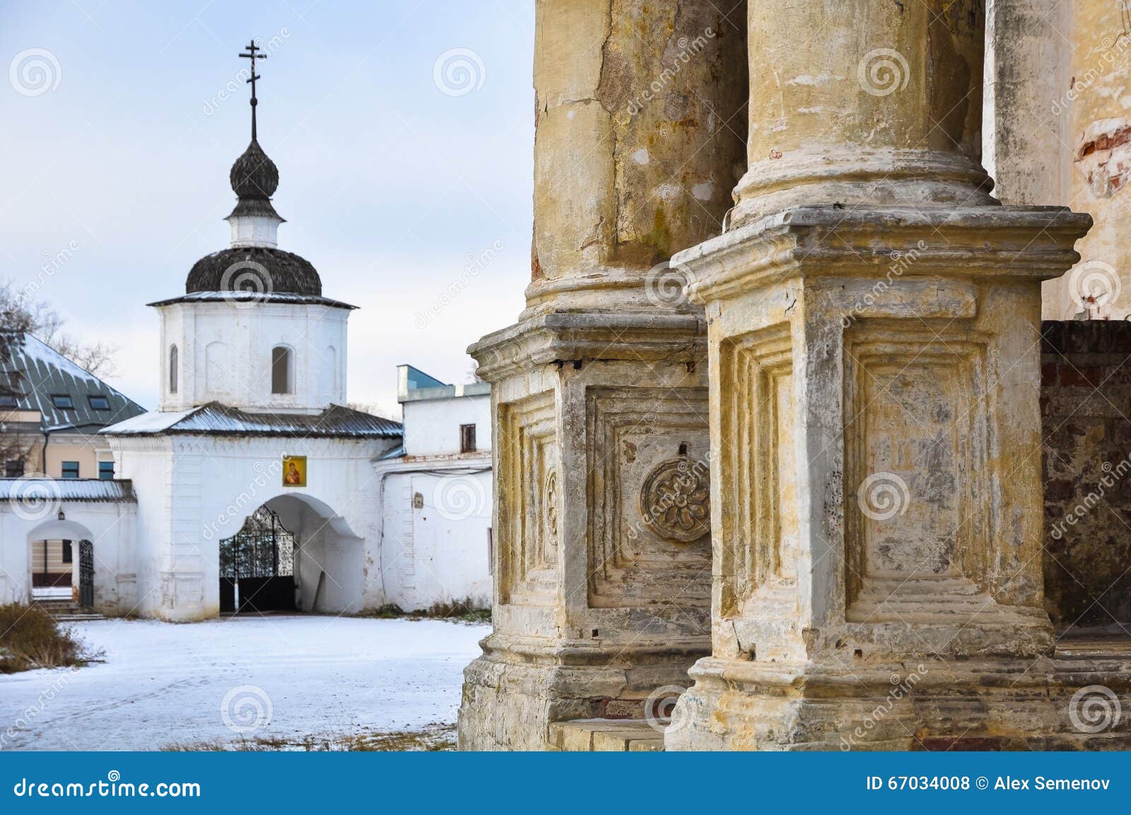 Porch of the Temple and the Gates Stock Photo - Image of tourism ...