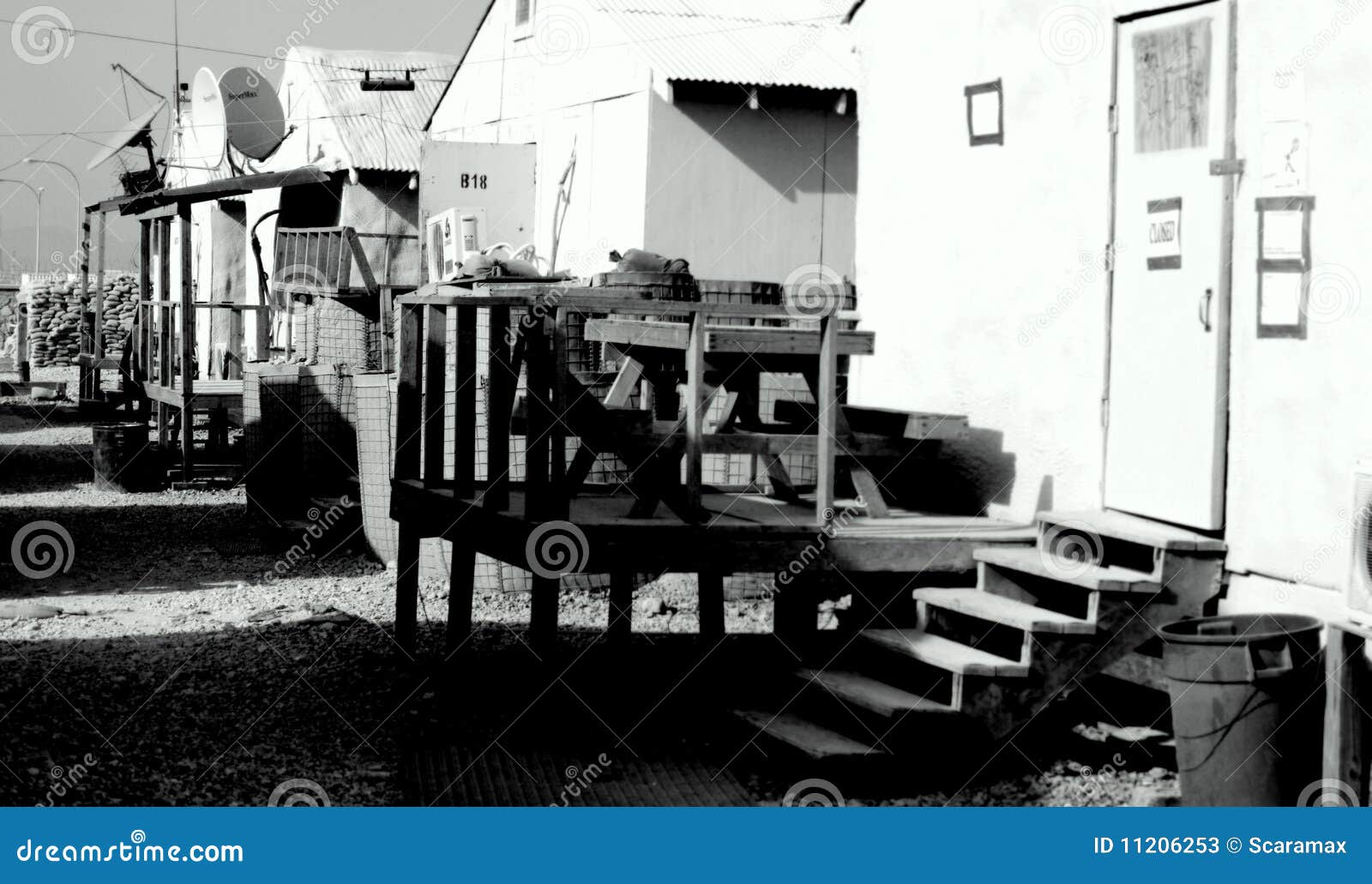Porches on base stock image. Image of army, passage, porch - 11206253