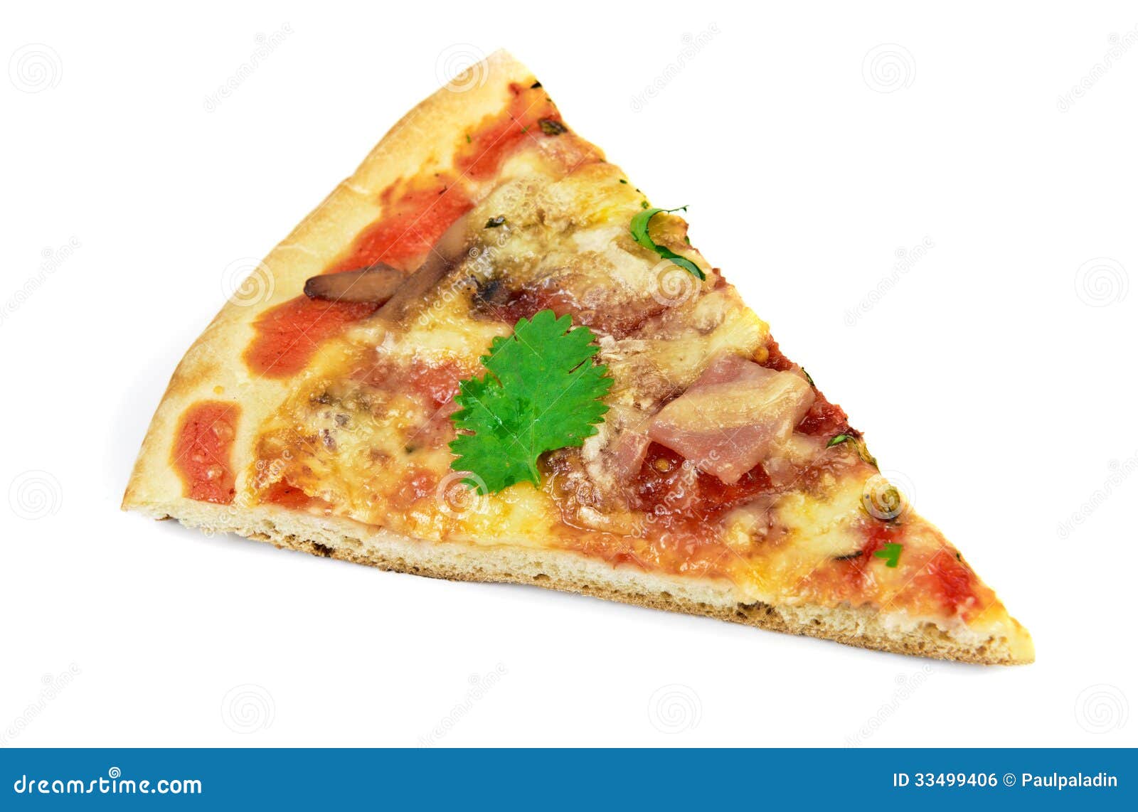 Porción de la pizza foto de archivo. Imagen de carne - 33499406