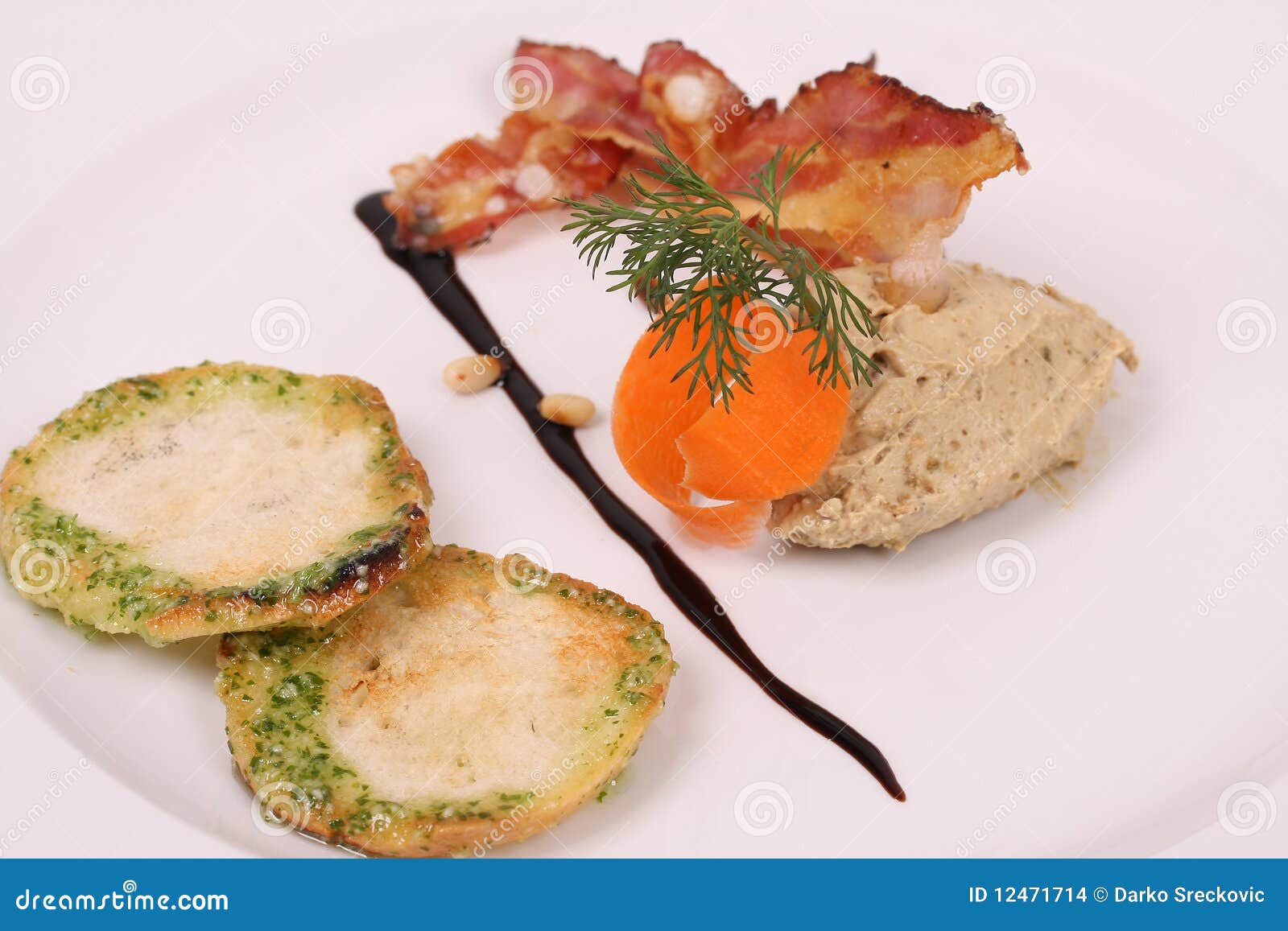 Porcini mousse appetizer stock photo. Image of mixed - 12471714