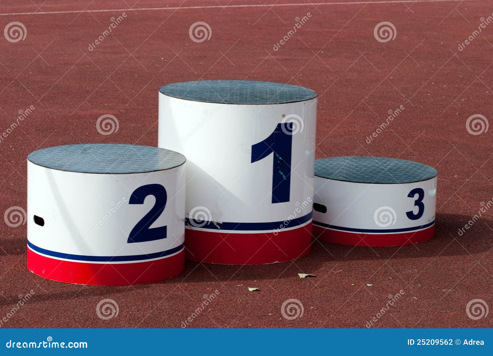 Empty Podium on a Race Track Stock Photo - Image of numbers, athletics ...