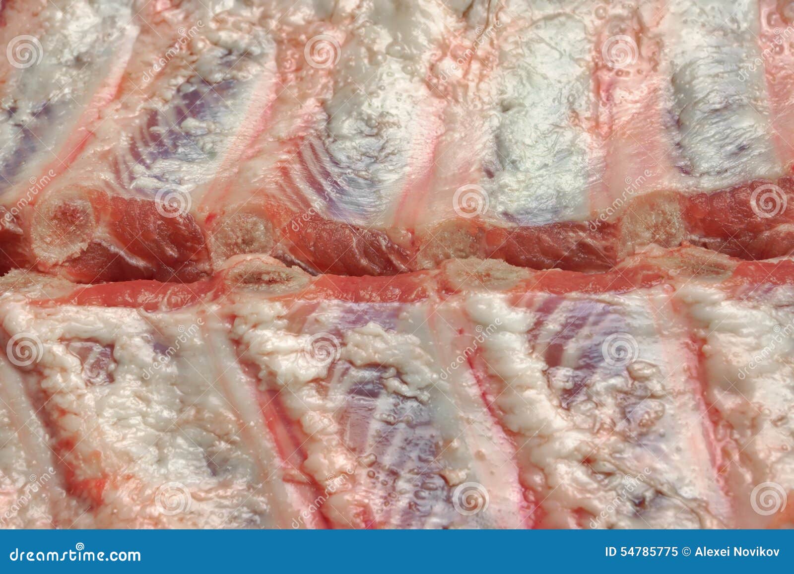 Pork Baby Back Ribs Close-Up Background Stock Image - Image of back ...