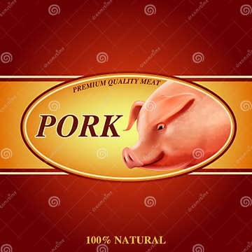 Pork banner stock vector. Illustration of animal, collection - 49990621