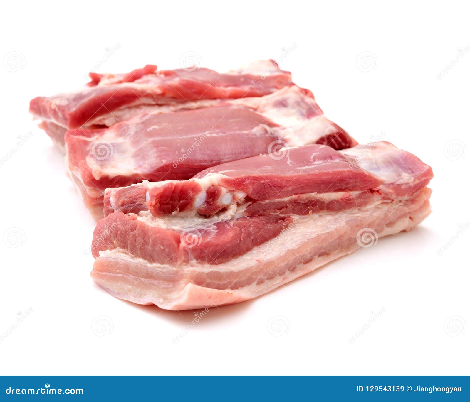 Pork belly stock image. Image of closeup, freshness - 129543139