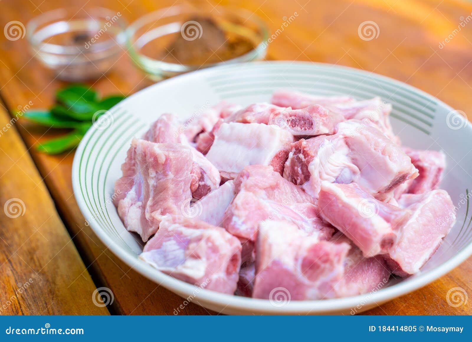 Pork Bone Ingredient for Cooking Stock Image - Image of cuisine, lime ...