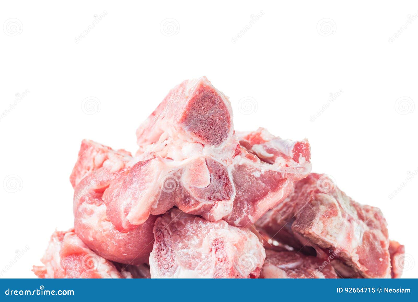 Raw Pork Bone Steaks Tomahawk Pork Steaks On Black Plate, Overhead View ...