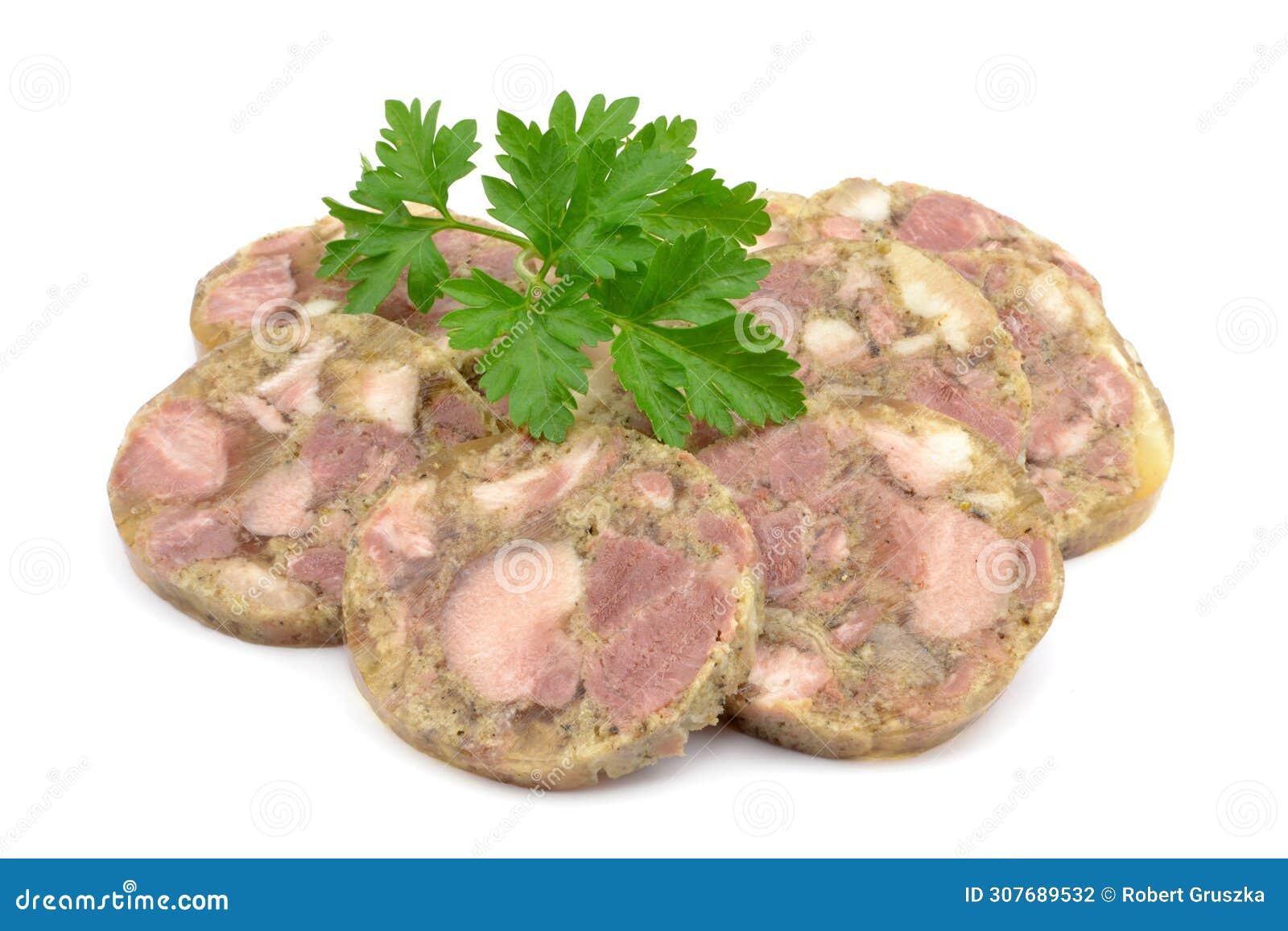 Brawn stock photo. Image of jelly, gelatin, meat, cheese - 307689532