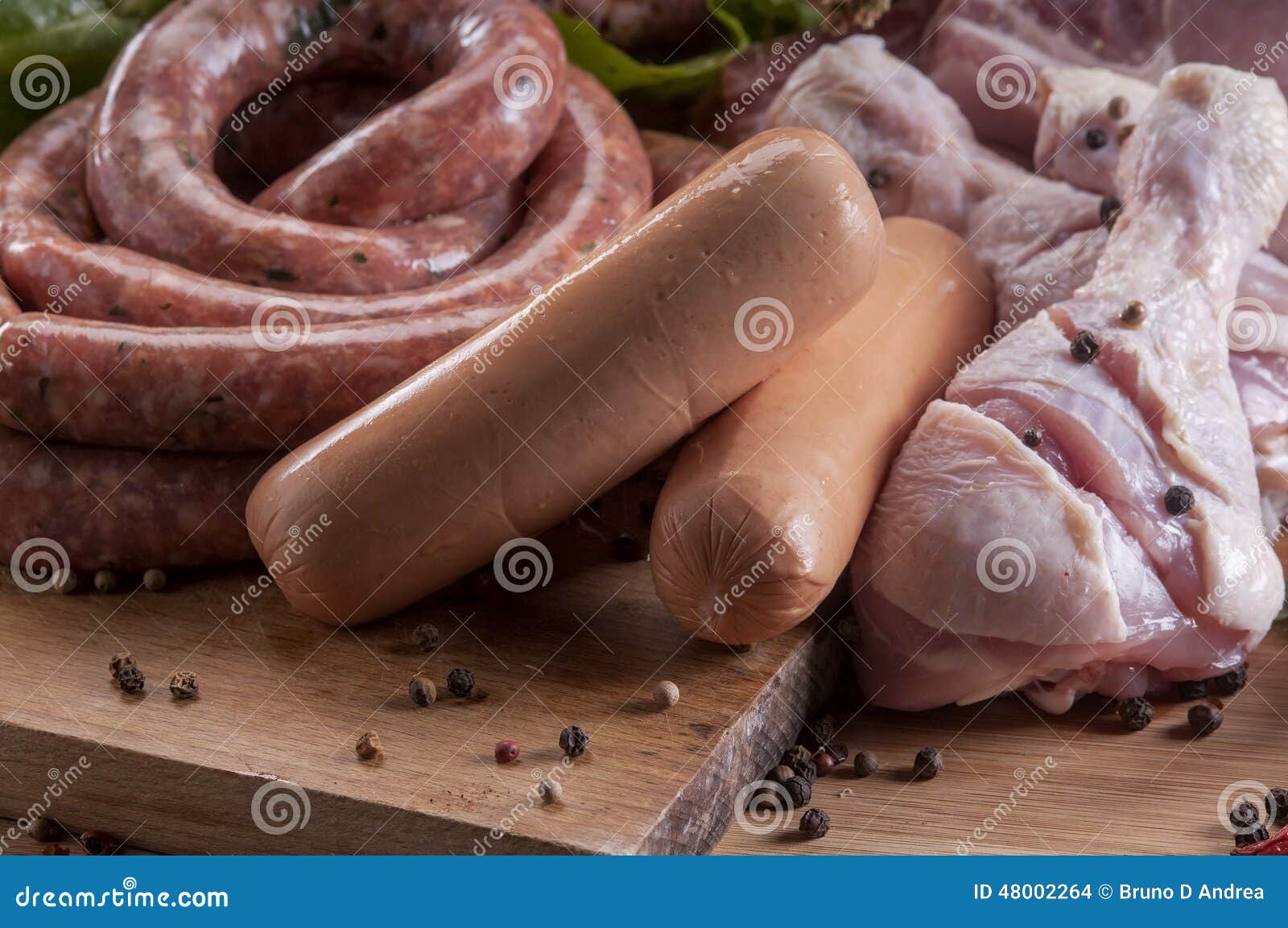 Pork and chicken stock photo. Image of chop, chili, fresh - 48002264