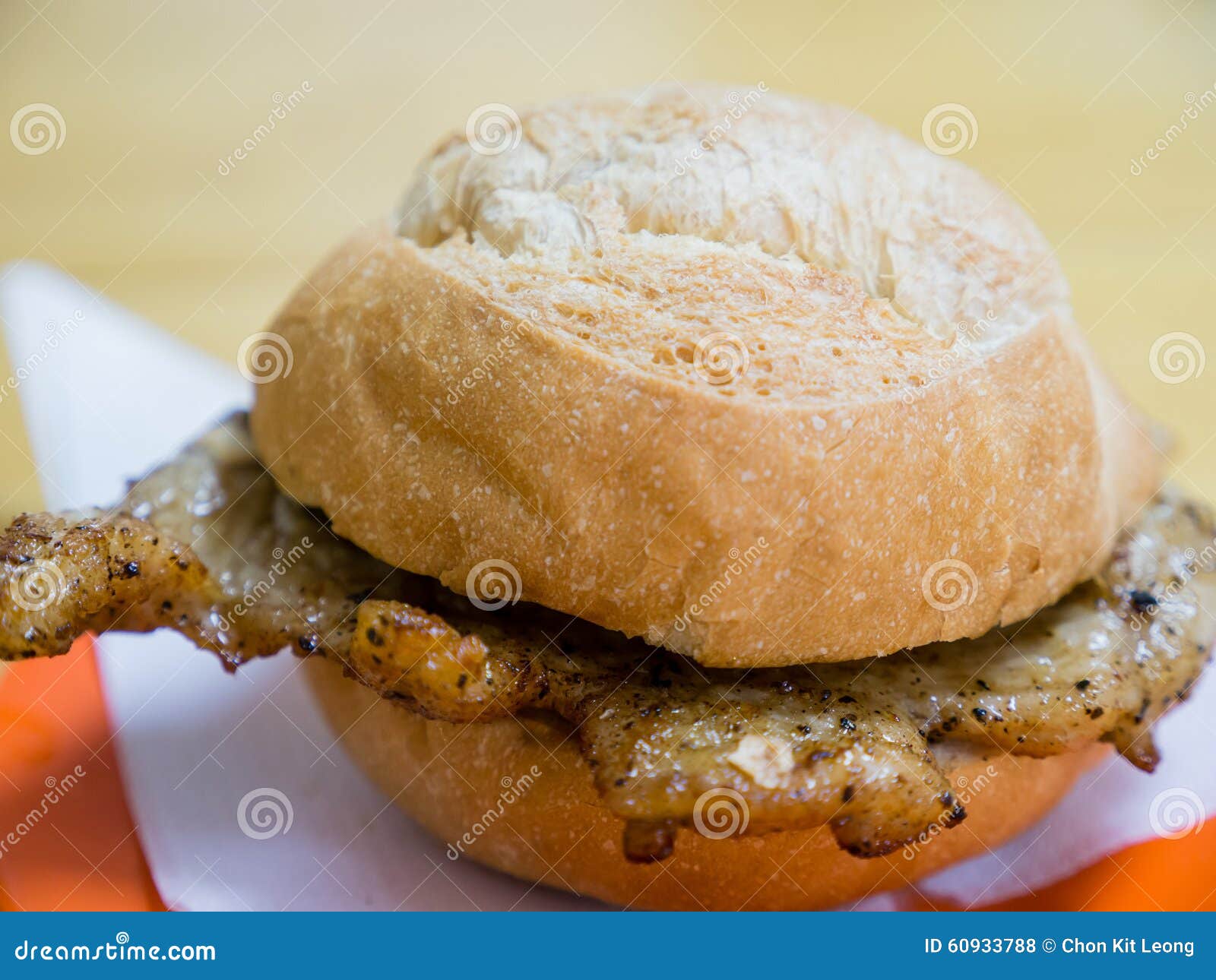Pork chop bun stock photo. Image of macao, landmark, macanese - 60933788