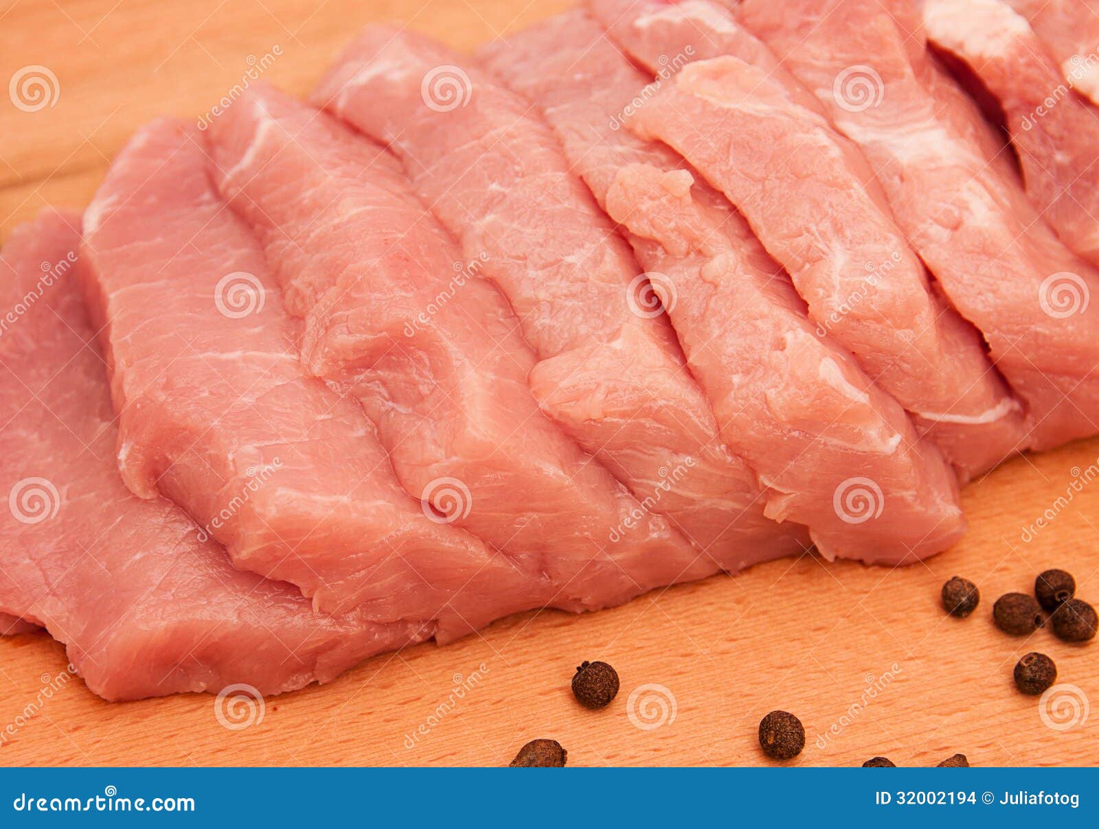Pork Chops. Meat. stock photo. Image of cold, parsley - 32002194