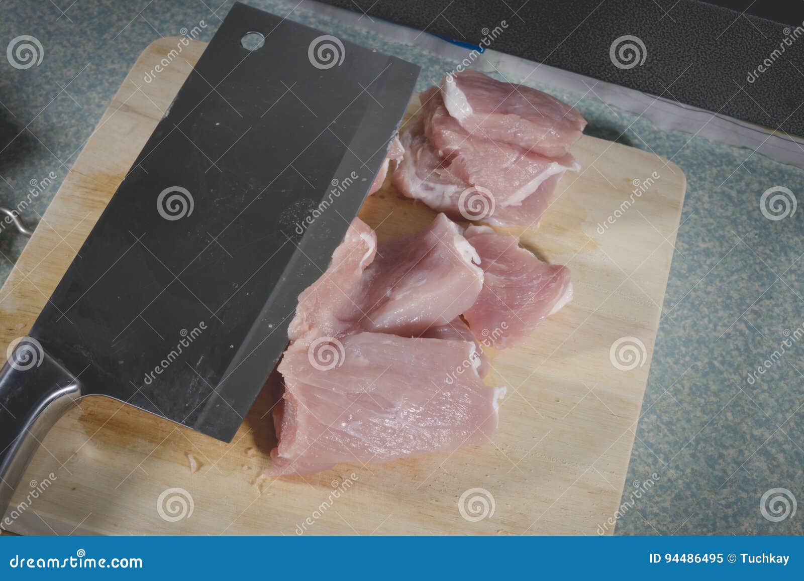 Pork cut stock image. Image of uncooked, beef, slice - 94486495