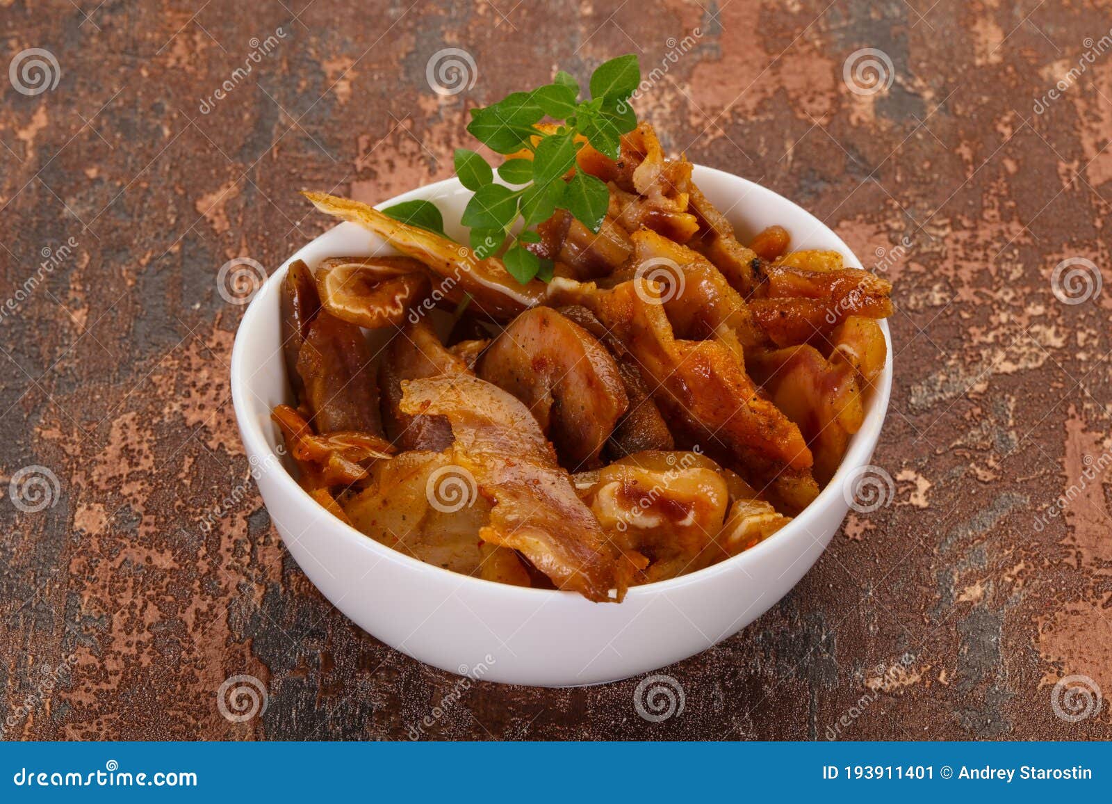 Pork ear snack stock image. Image of pigs, lunch, thailand - 193911401