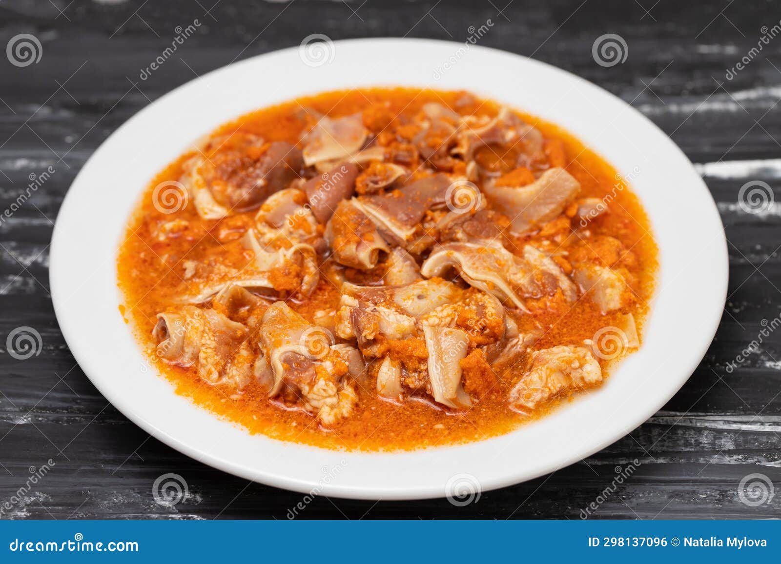 Pork Ear, Typical Spanish Gastronomy Stock Photo - Image of ...