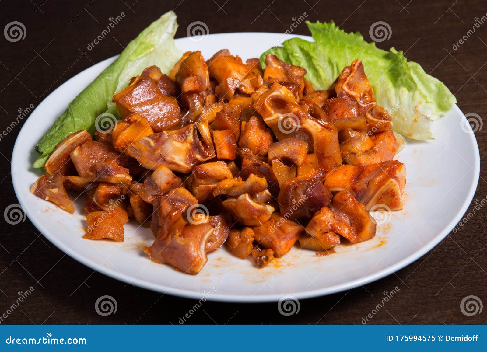 Pork ears stock image. Image of chinese, white, isolated - 175994575