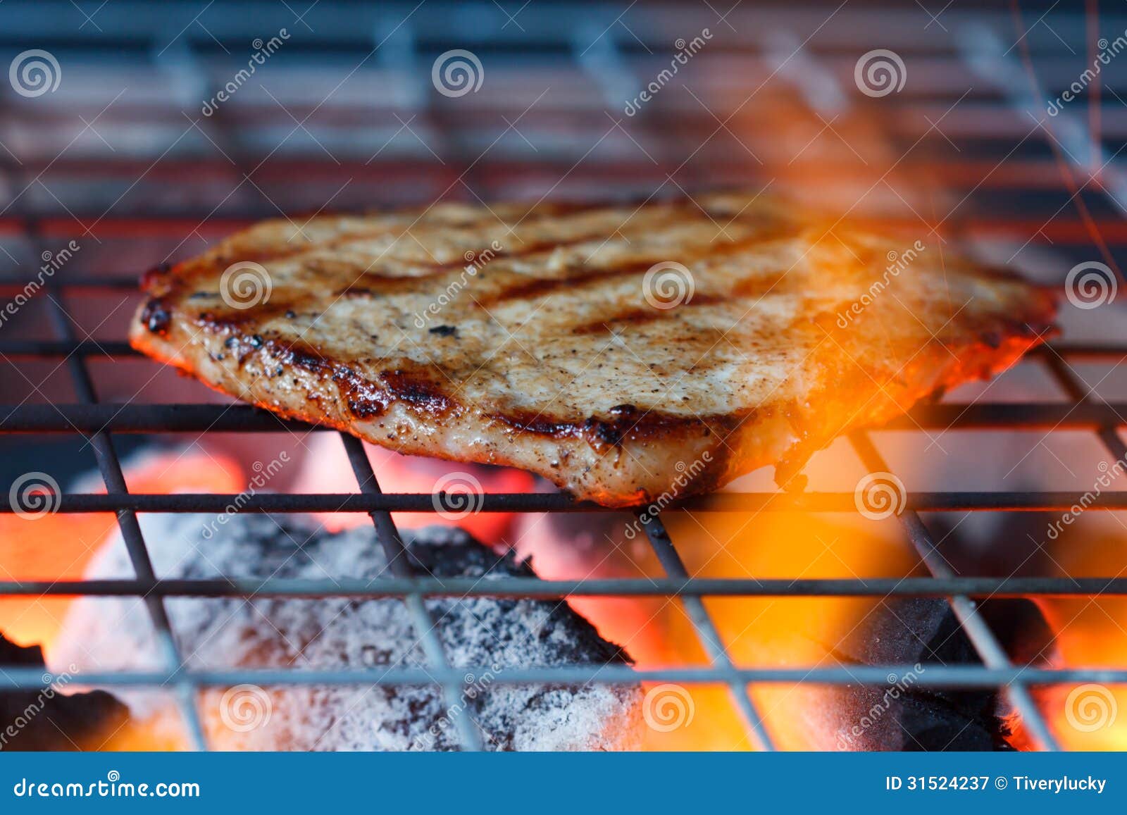 Pork fire stock image. Image of grilled, barbecue, meal - 31524237