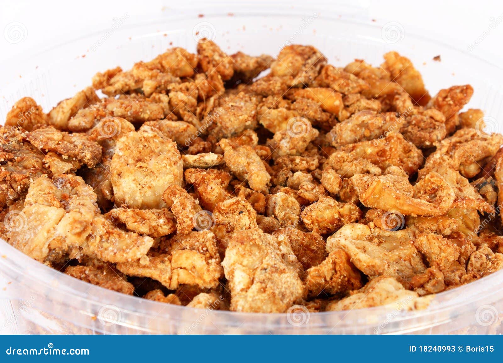 Pork greaves stock image. Image of snack, plastic, pieces - 18240993