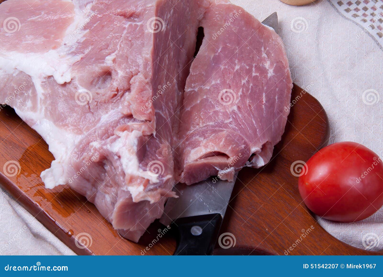Pork ham stock image. Image of meat, vegetables, food - 51542207