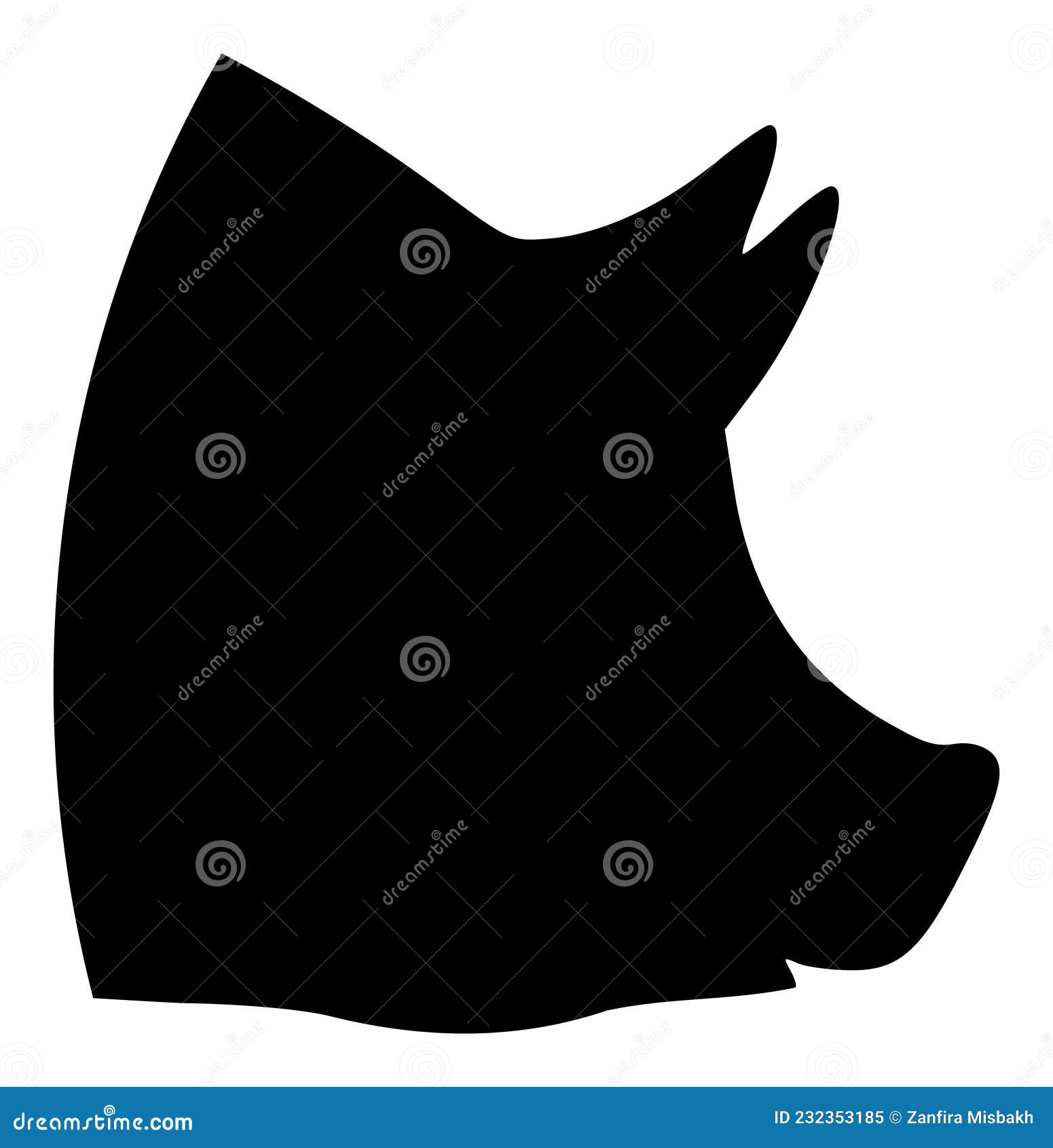 Pork Head Vector Icon Illustration Stock Vector - Illustration of head ...