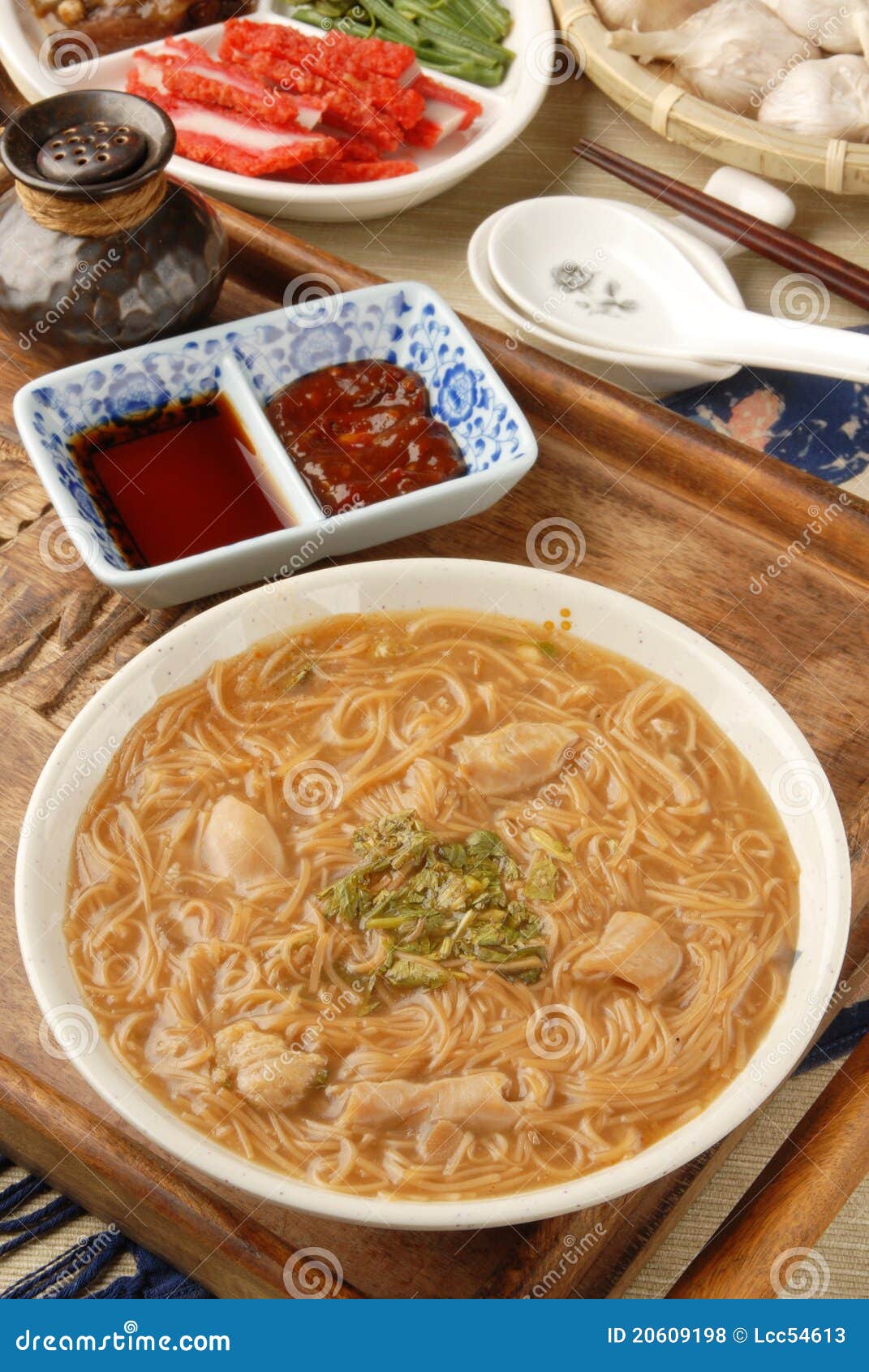 Pork intestine thin noodle stock photo. Image of appetizer - 20609198