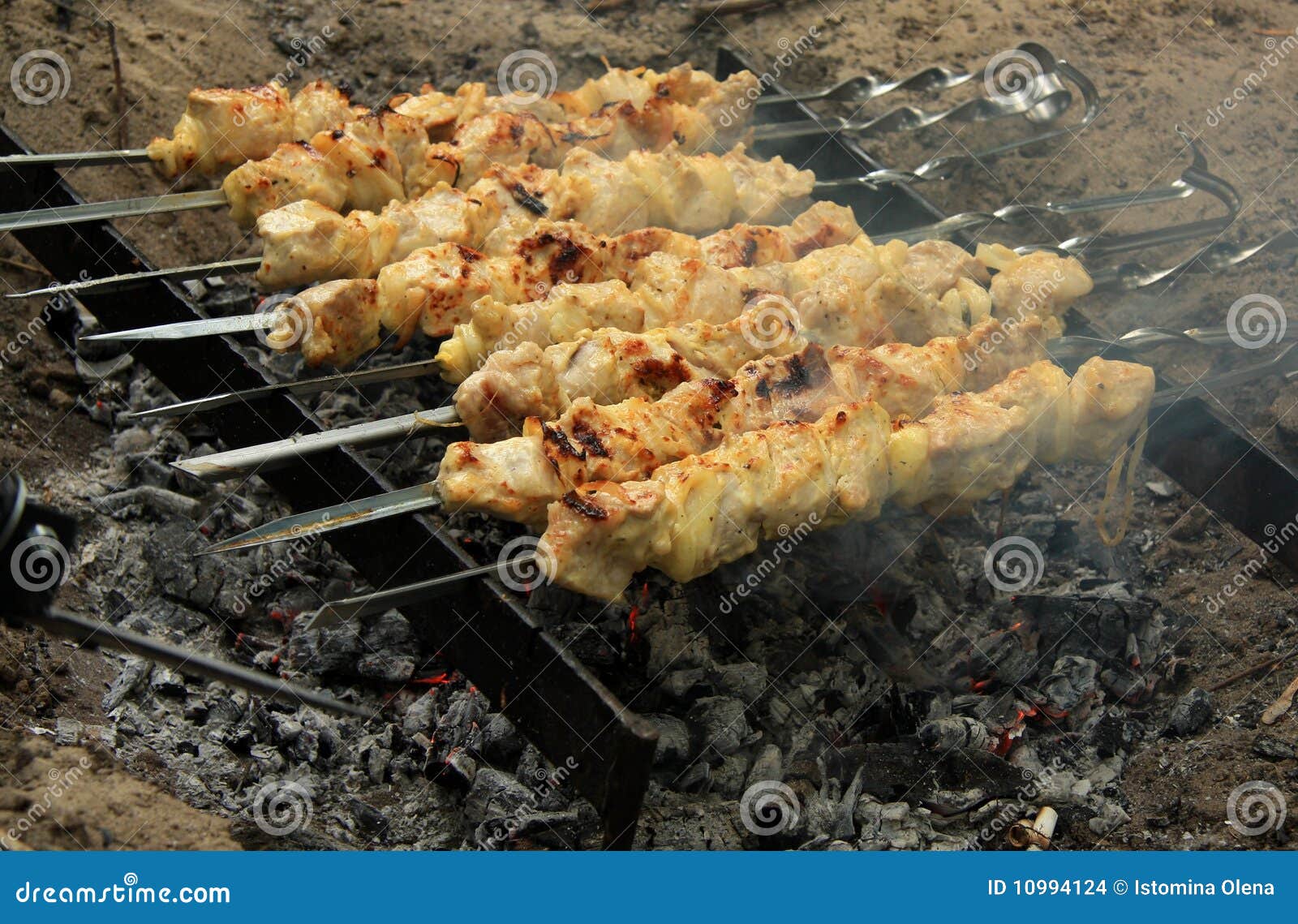 Pork kebab stock photo. Image of dinner, healthy, kebab - 10994124