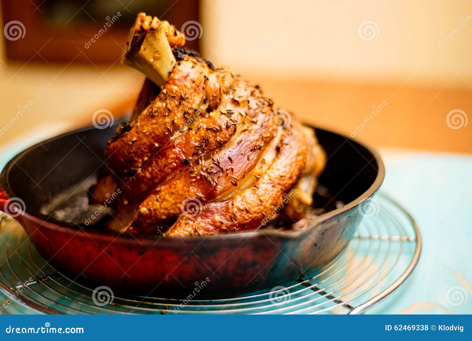Pork knuckle stock photo. Image of pork, skin, seeds - 62469338