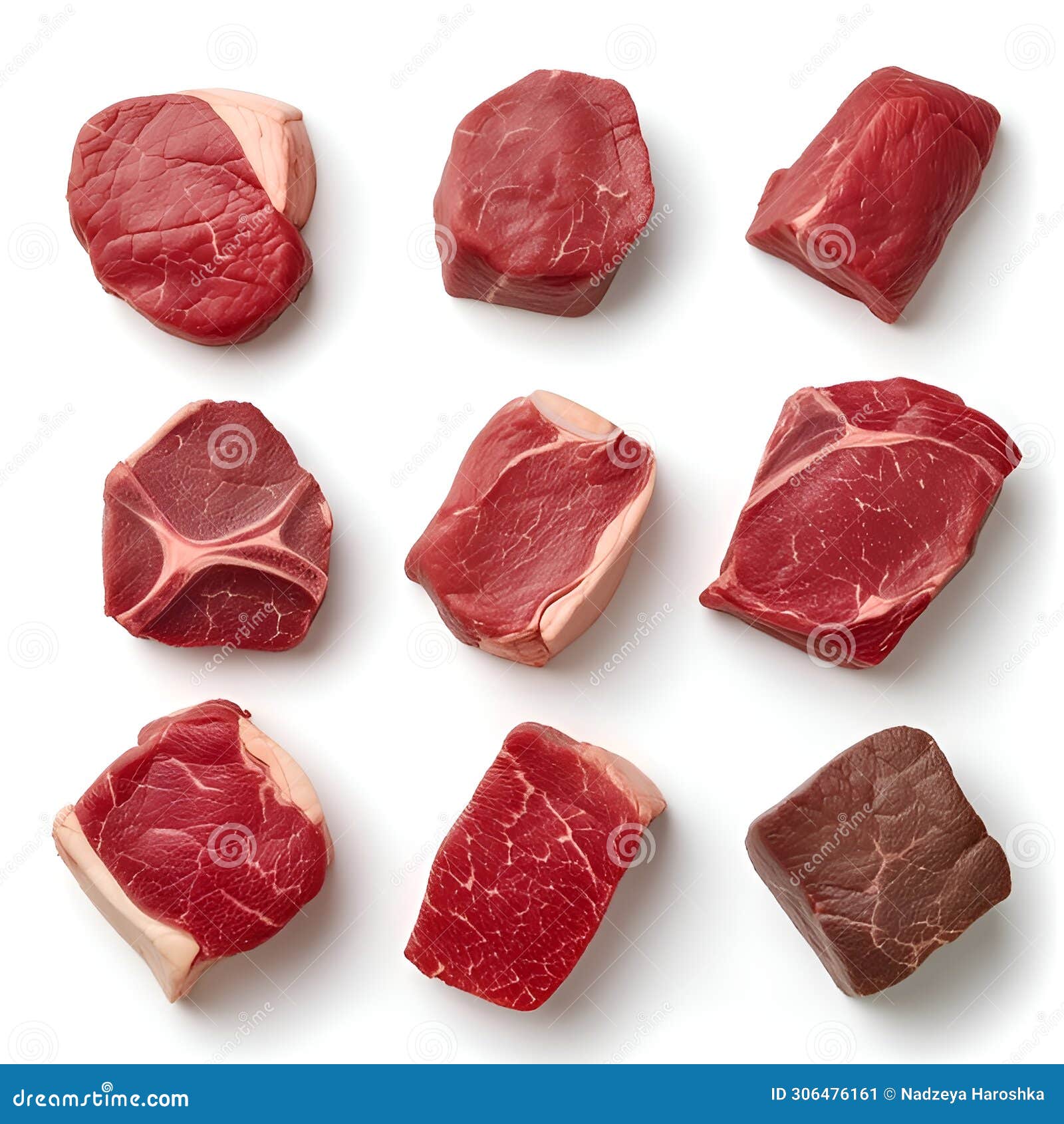 Pork Lamb Beef Selection of Quality Meat Stock Illustration ...