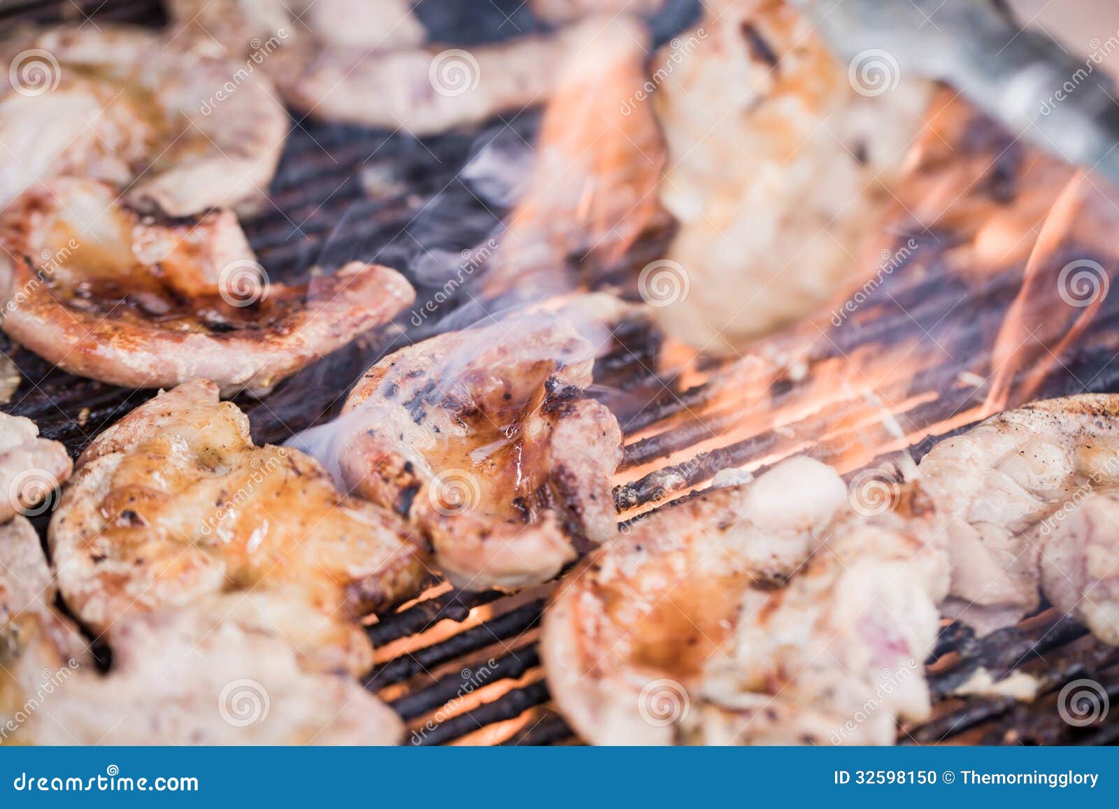 Pork Large Intestine on Grill Stock Photo - Image of guts, grilled ...