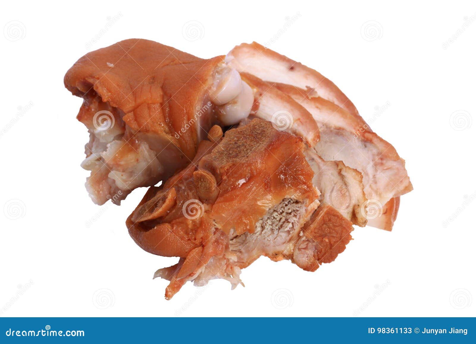 Pork leg chopped pieces stock image. Image of body, slice - 98361133