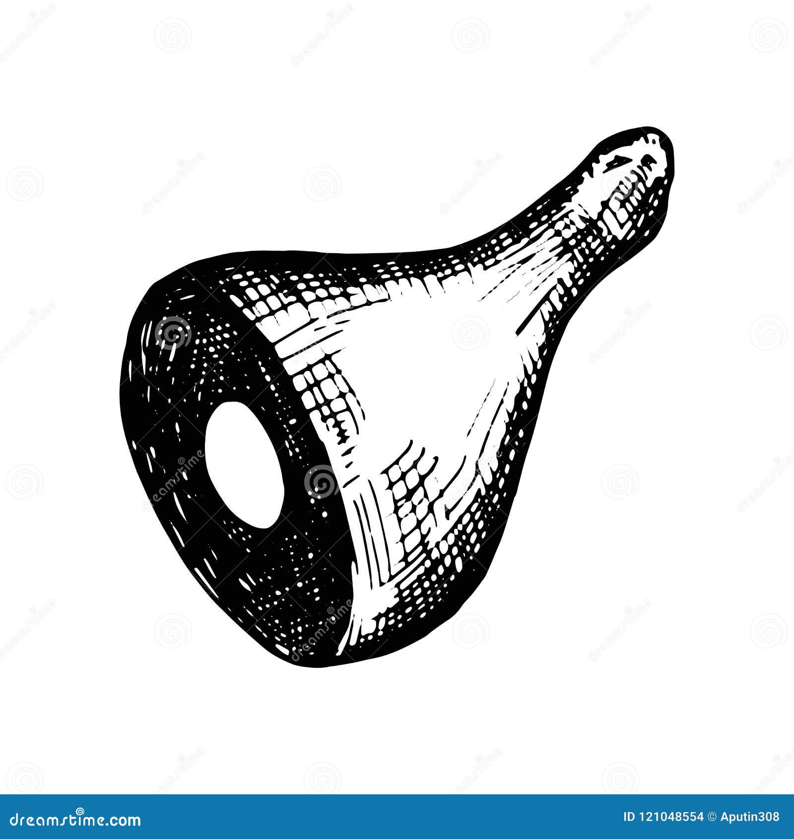 Pork Leg Meat Hamon Vector Sketch. Isolated Stock Vector - Illustration ...